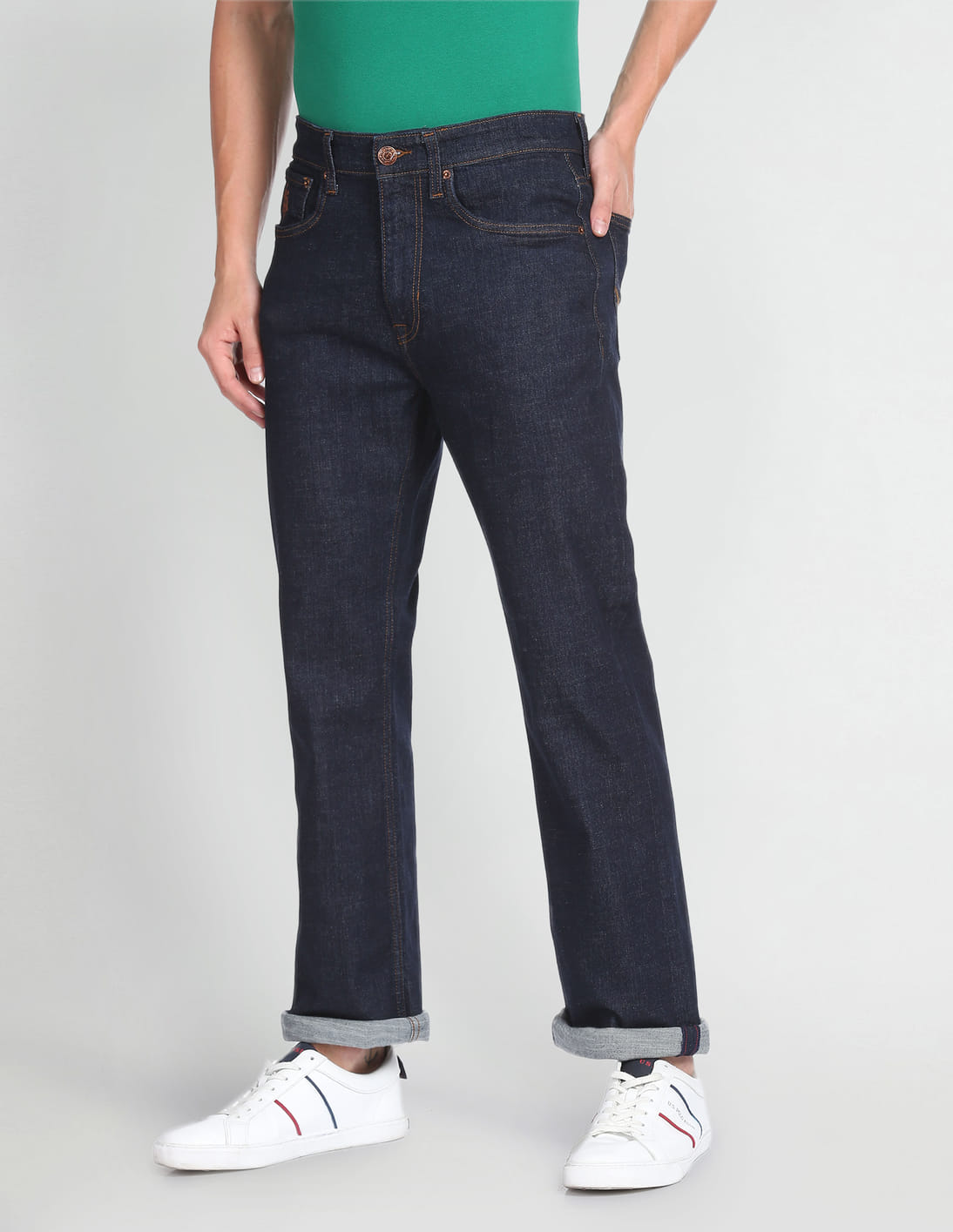 Buy U.S. Polo Assn. Denim Co. Connor Bootcut Fit Blue Jeans - NNNOW.com