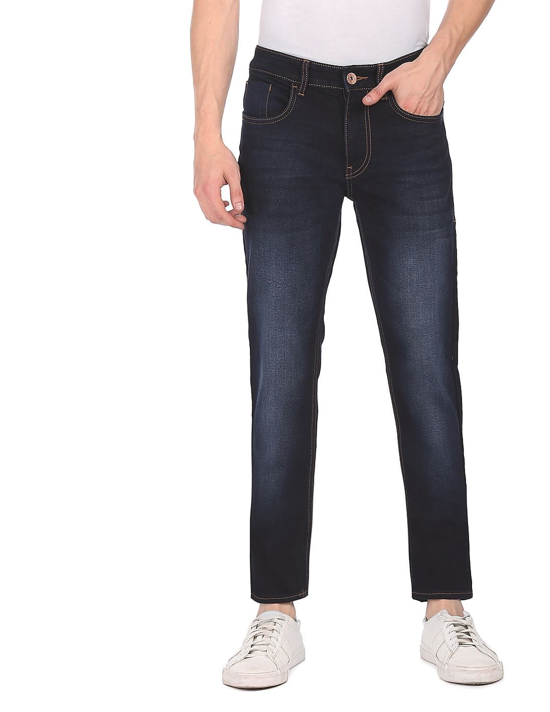 Buy Flying Machine Michael Slim Tapered Fit Mid Rise Jeans - NNNOW.com