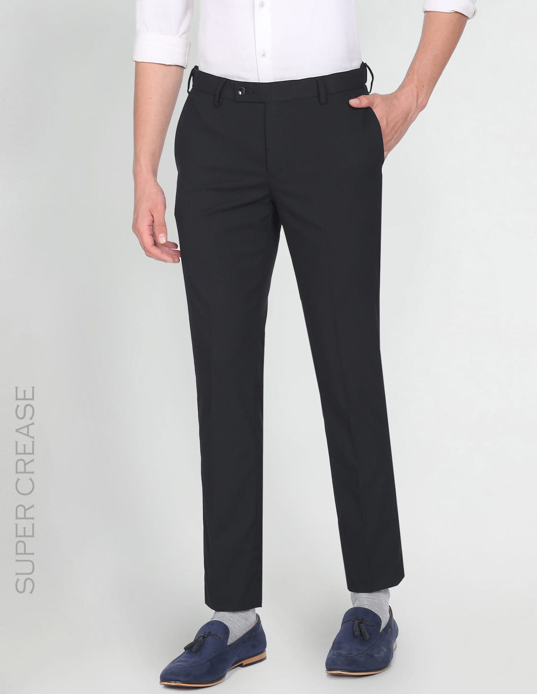 Buy Arrow Super Crease Formal Trousers - NNNOW.com